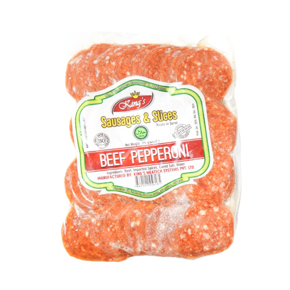 KINGS BEEF PEPPERONI 200 GM – Sundas Store