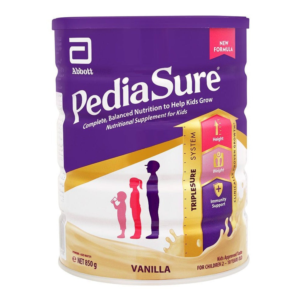 PEDIASURE NUTRI SUPPLEMENT POWDER FOR KIDS VANILLA TIN 850 GM – Sundas ...